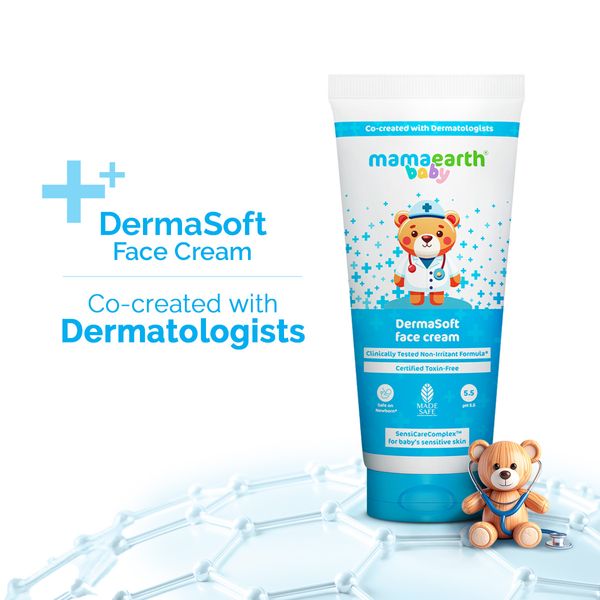 Baby DermaSoft Face Cream with SensiCareComplexTM for Baby's Sensitive ...