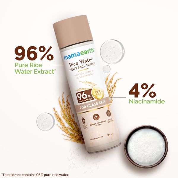 Mamaearth Rice Toner for Face with Rice Water Extract