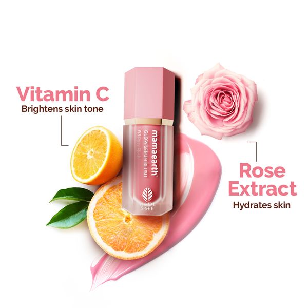 Glow Serum Blush with Vitamin C & Rose Extract - 5 ml - Rosy Flush