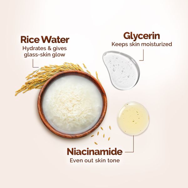 Rice Face Wash For Bright and Glass Skin | Mamaearth
