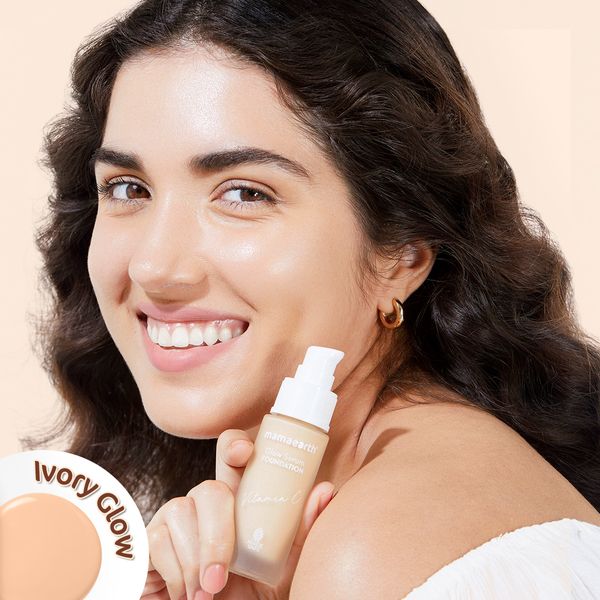 Mamaearth Ivory Glow Serum Foundation for 2X Instant Glow
