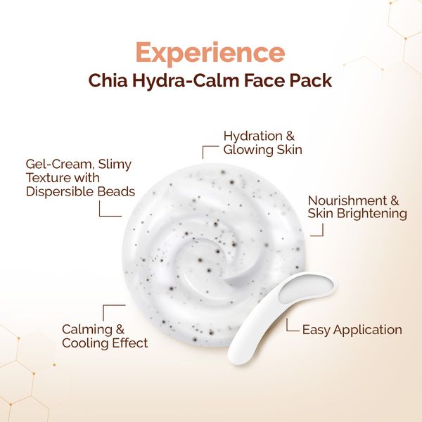 Chia Hydra-Calm Face Pack with Chia Seed & Ceramides for Healthy Skin ...