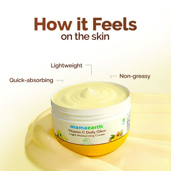 Vitamin C Daily Glow Light Moisturizing Cream with Turmeric & Vitamin C ...