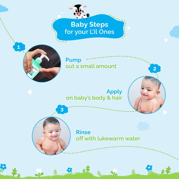 Milky Soft Top to Toe Wash for Babies- 400ml | Mamaearth