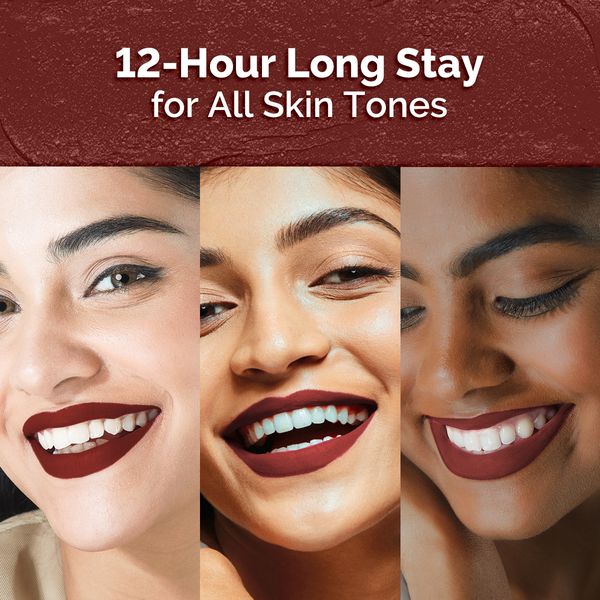 Moisture Matte Longstay Lipstick - 2g | hazelnut brown