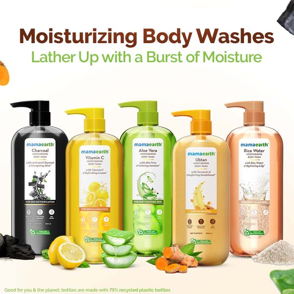 Rice Water Moisturizing Body Wash with Rice Water & Hydrating Lily for ...