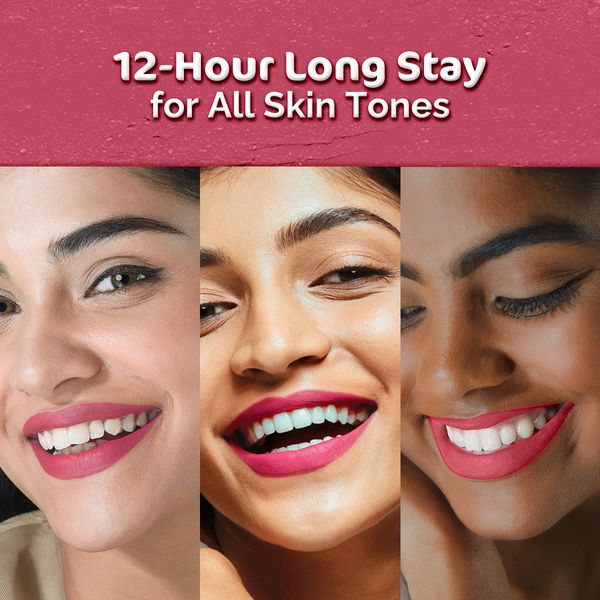 Mamaearth Pink Lemonade Lipstick for 12-Hour Stay - 2g