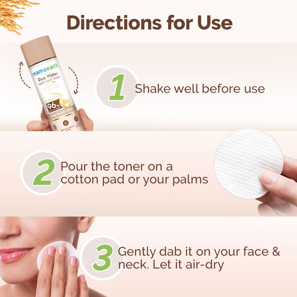 Mamaearth Rice Toner for Face with Rice Water Extract