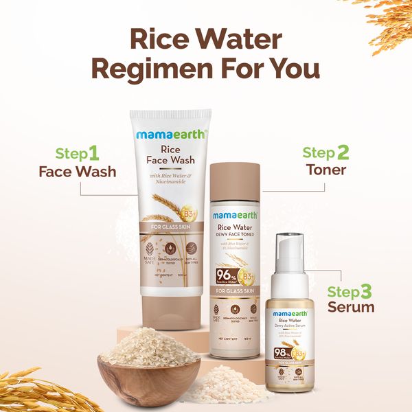 Mamaearth Rice Toner for Face with Rice Water Extract