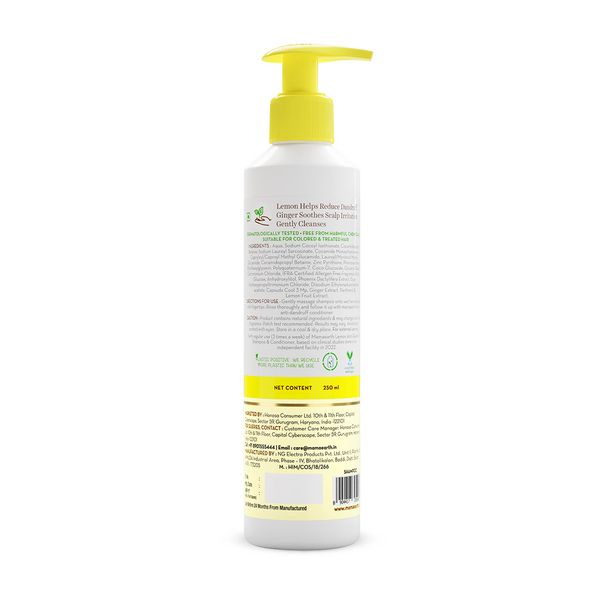 Mamaearth Lemon Shampoo with Ginger for Dandruff free Scalp -250ml Mamaearth Lemon Shampoo with Ginger for Dandruff free Scalp -250ml