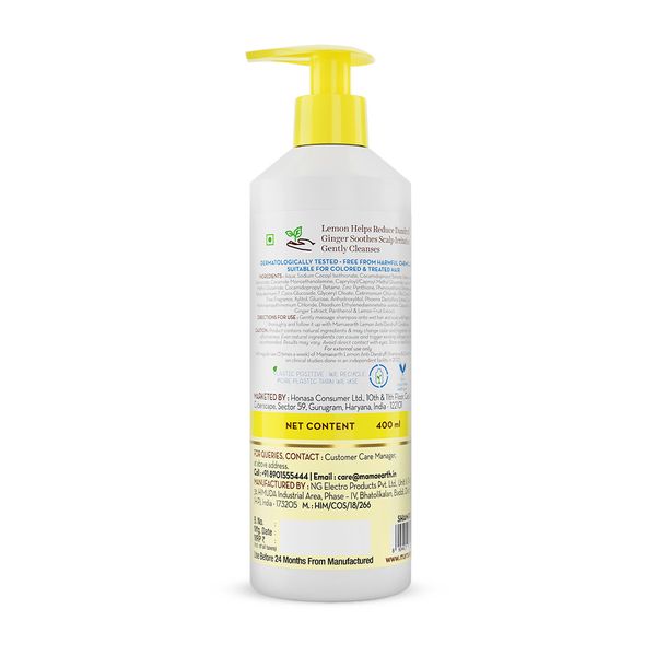 Lemon Anti-Dandruff Shampoo with Lemon & Ginger for up to 100% Dandruff ...