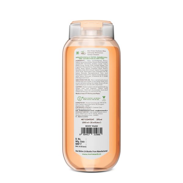 Rice Water Moisturizing Body Wash with Rice Water & Hydrating Lily for ...