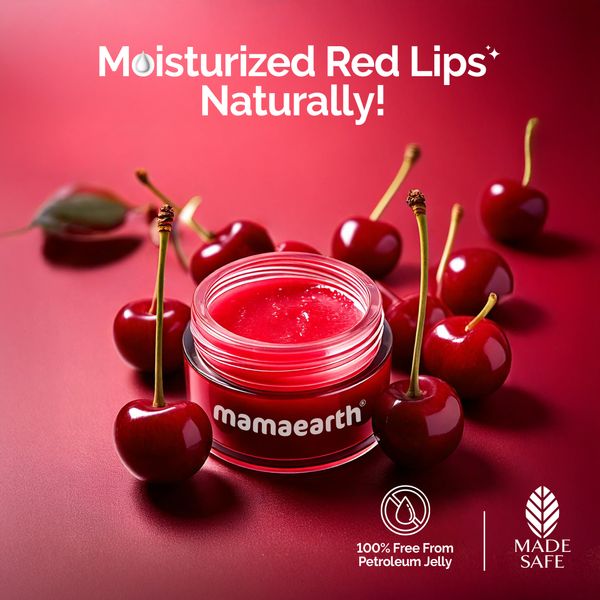 Cherry Moisture Therapy Lip Balm with Cherry & Vitamin E for Dry & Chapped Lips- 15 g
