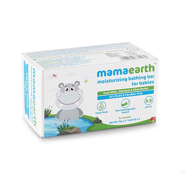 Baby Soap Pack for Moisturizing Skin -2*75 gm | Mamaearth