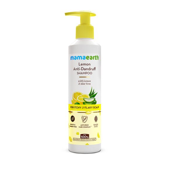 Mamaearth Lemon Shampoo with Ginger for Dandruff free Scalp -250ml