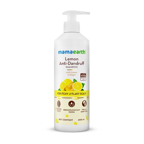 Lemon Anti-Dandruff Shampoo with Lemon & Ginger for up to 100% Dandruff ...