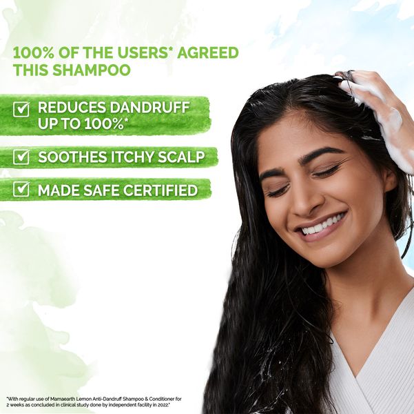Lemon Anti-Dandruff Shampoo with Lemon & Ginger for up to 100% Dandruff ...