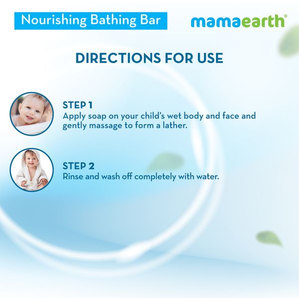 Mamaearth Nourishing Bathing Bar Soap For Kids – Pack of 5, 75gm Each