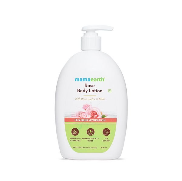 Mamaearth Rose Body Lotion | Natural Rose Lotion - 400 ml