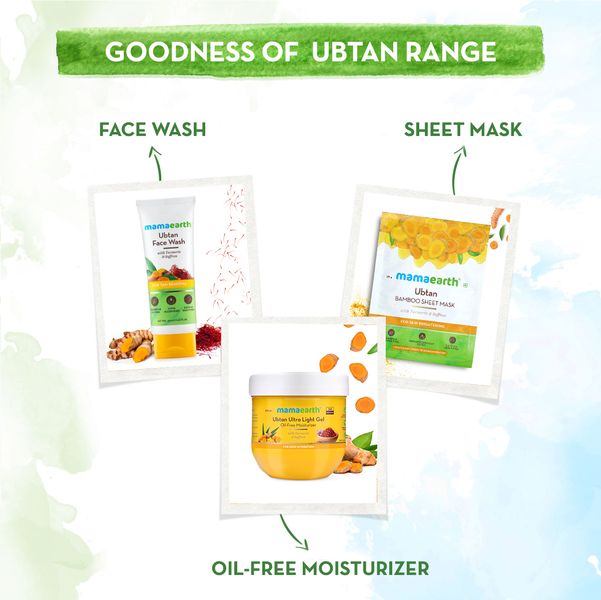 Ubtan Bamboo Sheet Mask Skin Brightening | Mamaearth- 25 g